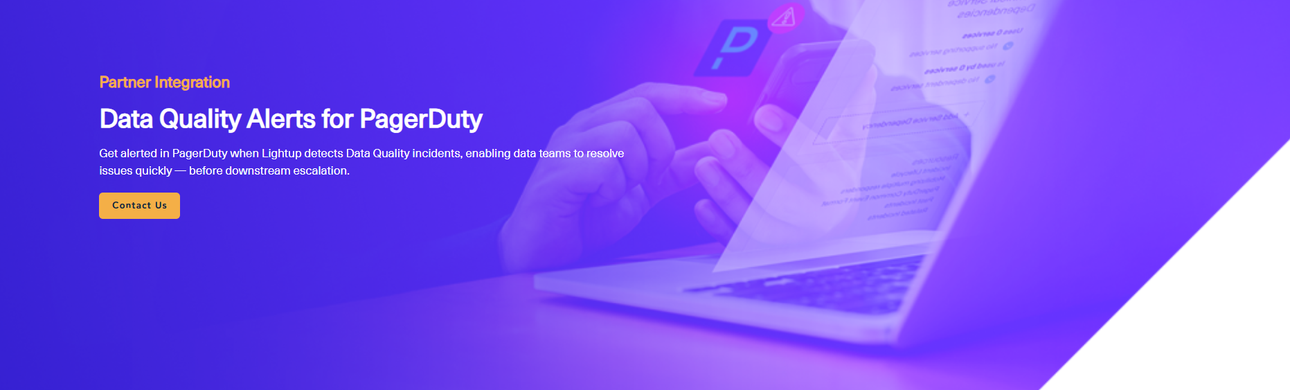 Data Quality Alerts for PagerDuty | Lightup Partner